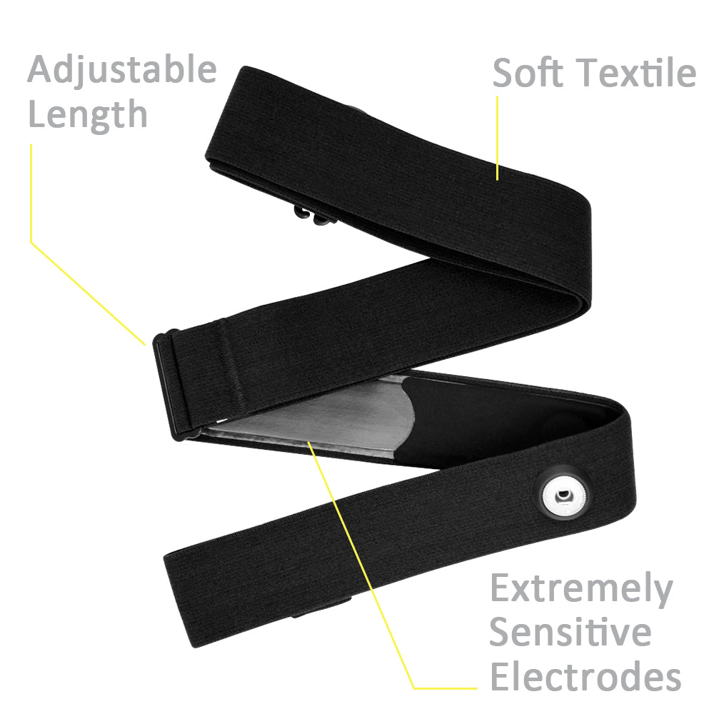 Bluetooth and ANT+ heart rate monitor with chest strap - KYTO2809 ...